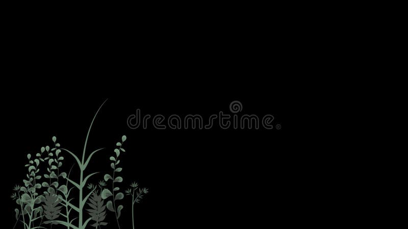 Seamless Bush Pattern Moving in the Wind in Loop Alpha Channel ...