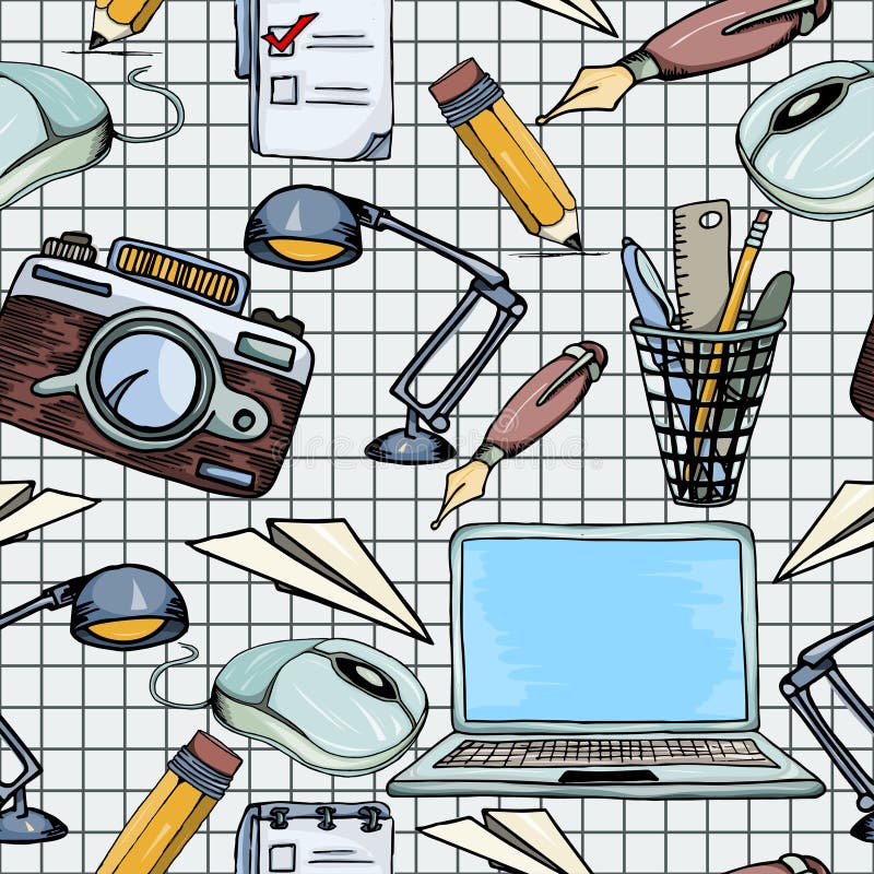 Seamless business pattern stock vector. Illustration of graphic - 41665954