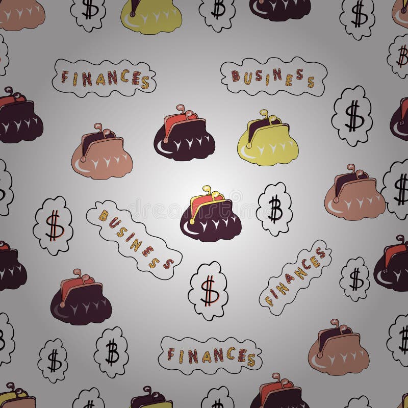 Seamless business pattern stock illustration. Illustration of ...