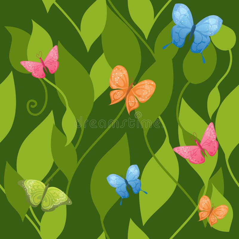 Seamless Butterflies Background - Free Photo from StockFreeImages