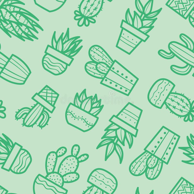 Cactus Repeating Pattern Stock Illustrations – 1,121 Cactus Repeating ...