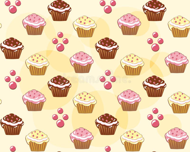 Sweet seamless background stock vector. Illustration of roll - 13932127