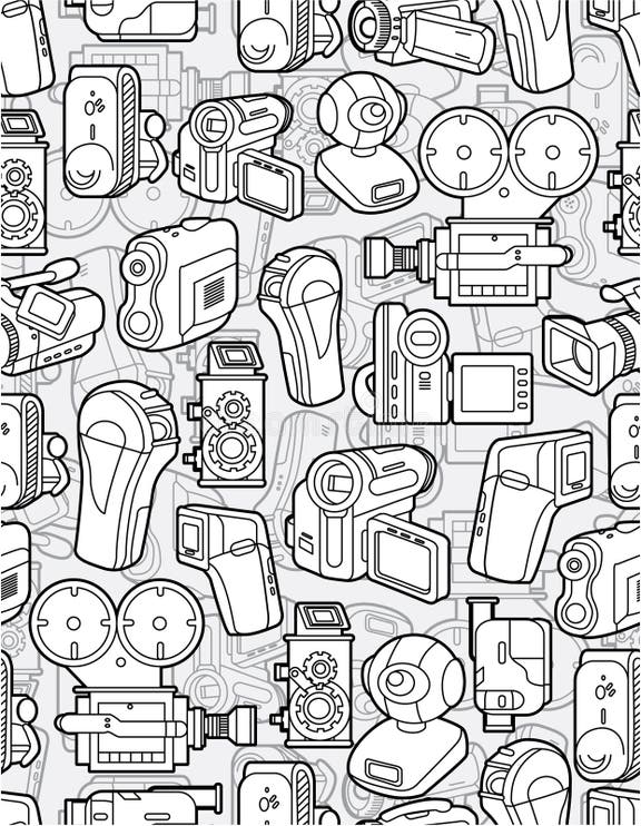 Seamless Camera Pattern Stock Illustrations – 15,128 Seamless Camera ...