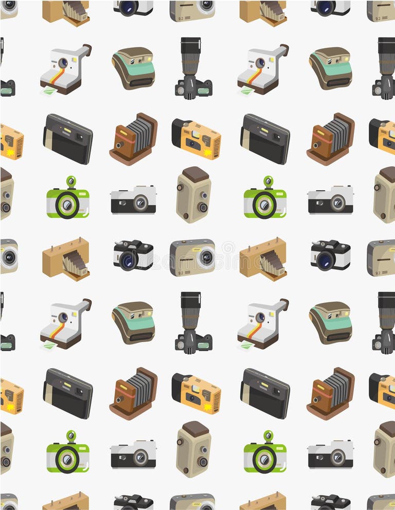 Seamless Camera Pattern Stock Illustrations – 14,871 Seamless Camera ...