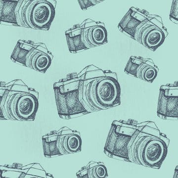 Seamless camera pattern stock vector. Illustration of cinema - 49864905