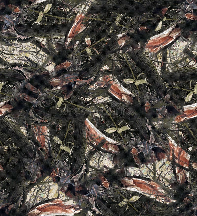 Fish Camouflage Seamless Pattern Stock Vector - Illustration of ...