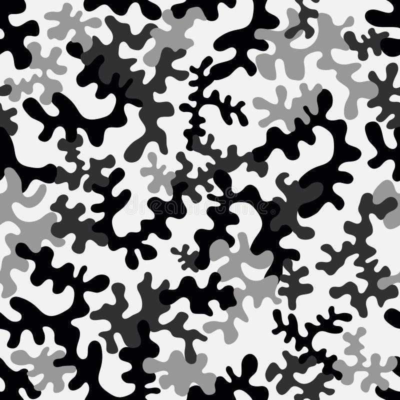 Seamless Camouflage Pattern - Vector Illustration Stock Illustration ...