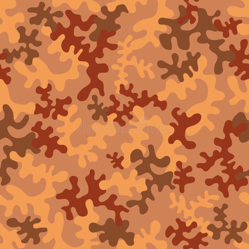 Seamless Camouflage Pattern - Vector Illustration Stock Illustration ...