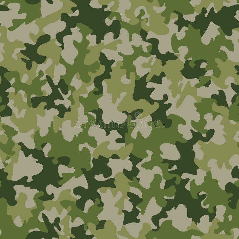 Seamless Camouflage Pattern Stock Vector - Illustration of camo ...