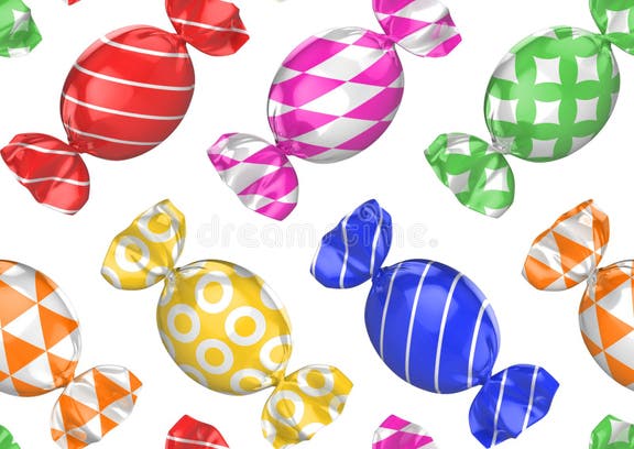 Wrapped Candies Pattern Stock Illustrations – 306 Wrapped Candies ...