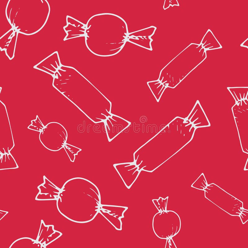 Seamless candies pattern stock vector. Illustration of chocolate - 60169332