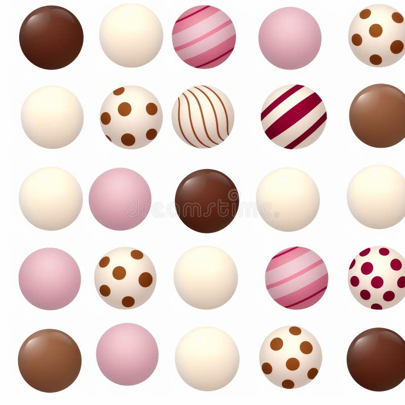 Seamless Candies Pattern on Transparent Background - Vector ...