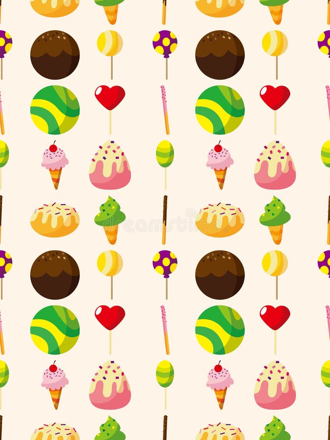 Seamless candy pattern stock vector. Illustration of delicious - 18279746