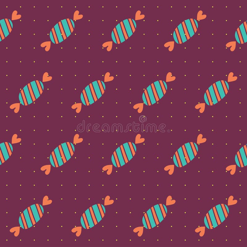 Candy Seamless Repeat Pattern Vector Stock Vector - Illustration of ...
