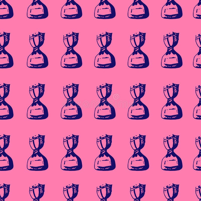 Seamless Candy Print On Pink Background Stock Illustration ...