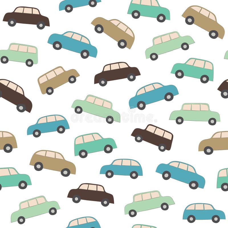 Seamless car pattern stock vector. Illustration of pattern - 45714197