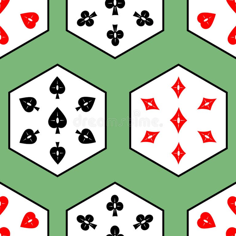 Seamless card suits 03 stock vector. Illustration of infinity - 51911327