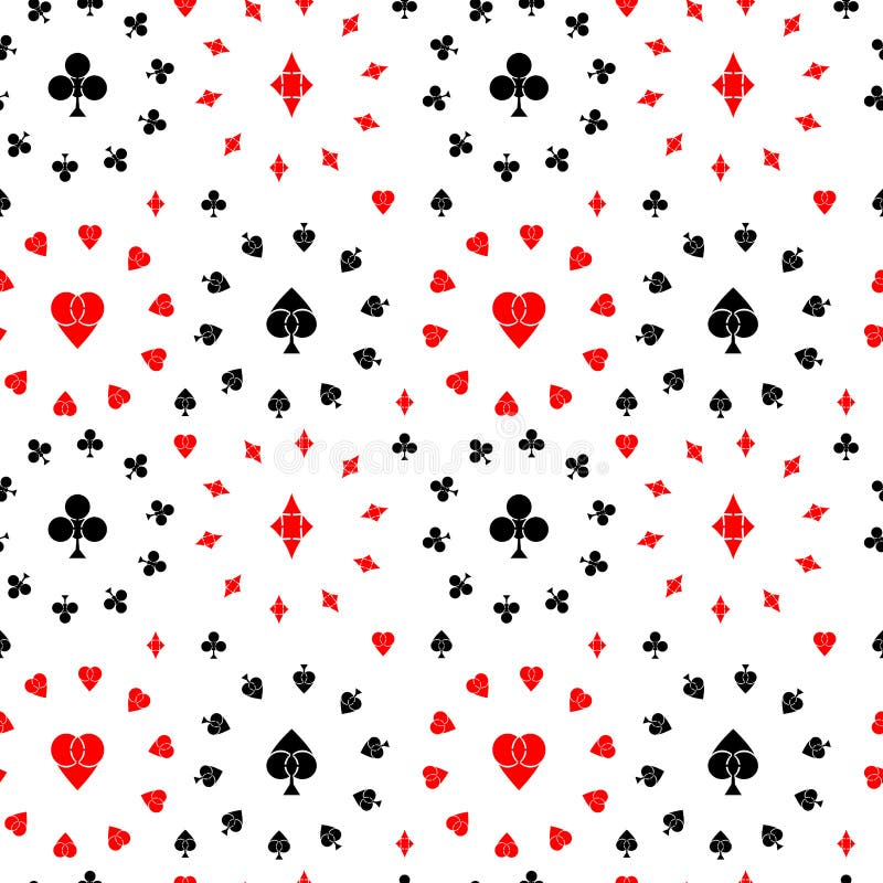 Seamless card suits 01 stock vector. Illustration of decorative - 51288003