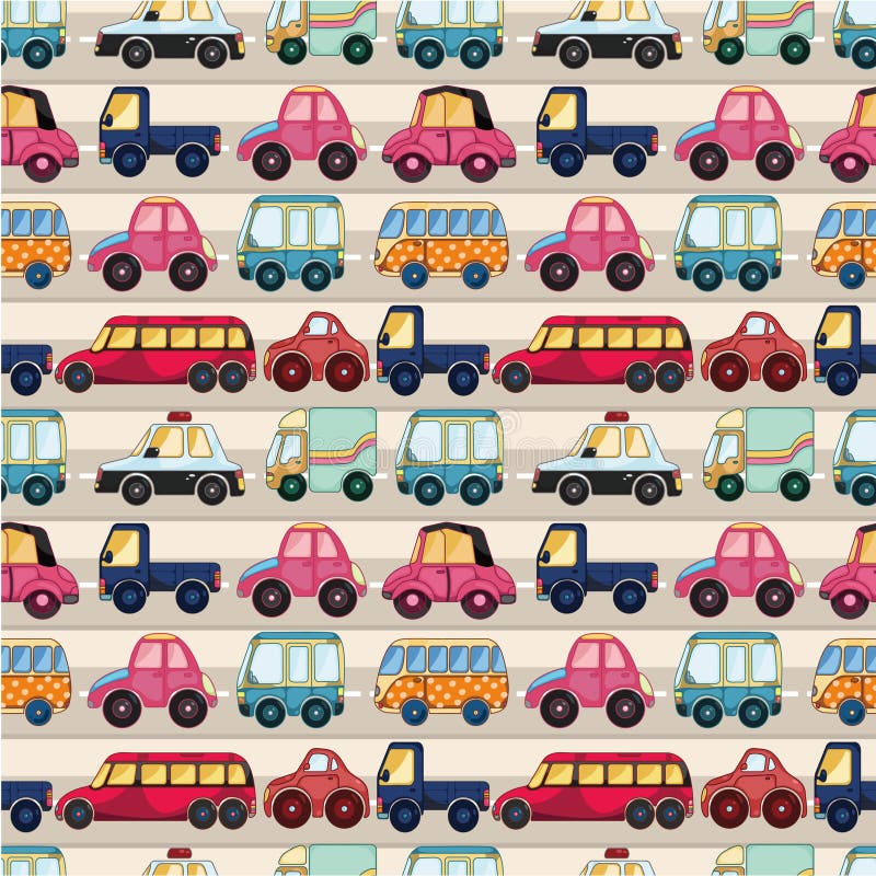 26+ Seamless cartoon car pattern Free Stock Photos - StockFreeImages