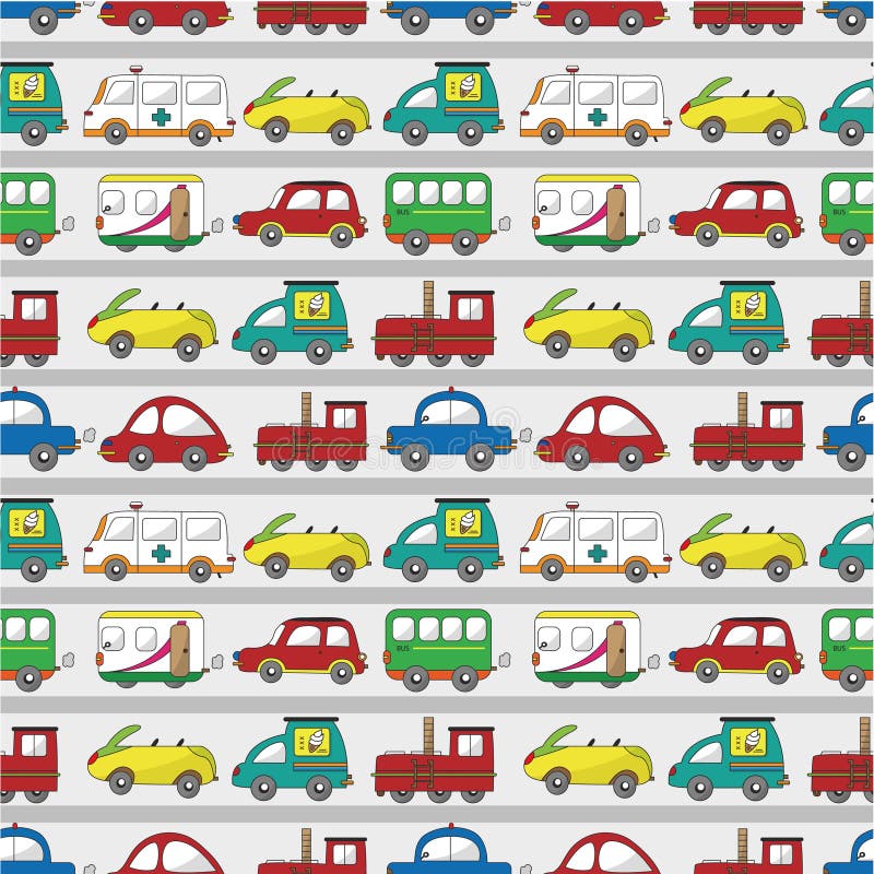 26+ Seamless cartoon car pattern Free Stock Photos - StockFreeImages