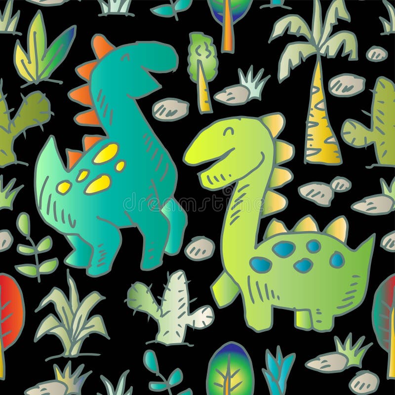 Dinosaur Pattern Stock Illustrations – 32,356 Dinosaur Pattern Stock ...