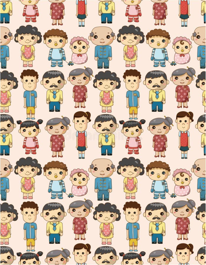 Seamless Cartoon House Pattern Stock Vector - Illustration of light ...