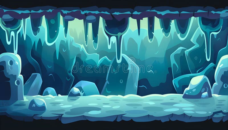 Cartoon Underground Interior with Modern Train Stock Vector ...