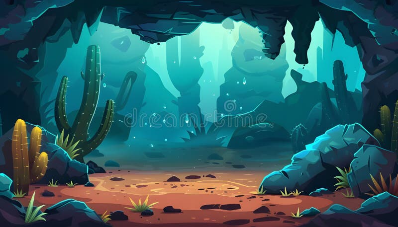 Cartoon Seamless Fantasy Nature Landscape Stock Illustrations – 1,625 ...