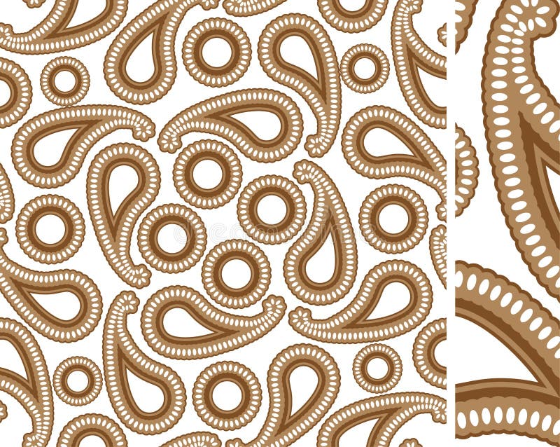 Seamless Cashmere Pattern Illustration Stock Vector - Illustration of ...