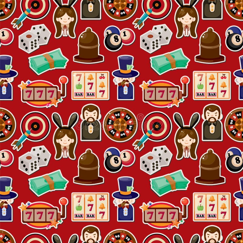 Seamless casino pattern stock vector. Illustration of jackpot - 23242316