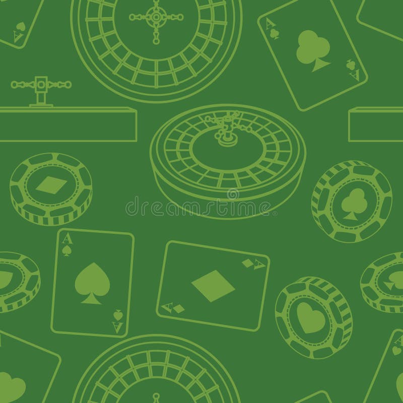 Seamless Casino Gambling Poker Background With Black And Red Poker ...