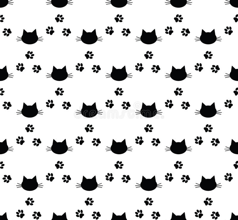 Seamless Cat Pattern. Cat Background, Texture, Pattern, Wallpaper ...