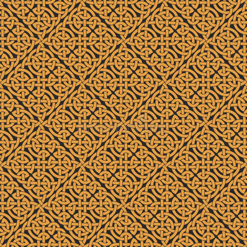 Seamless Celtic Knot Infinity Pattern Stock Vector - Illustration of ...