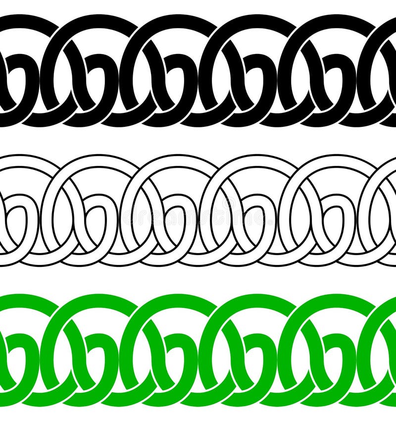 Seamless celtic ornaments stock vector. Illustration of decorative ...