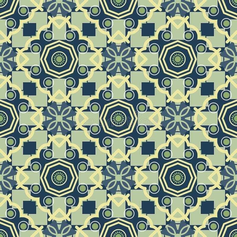 Seamless Ceramic Tile with Colorful Geometric Pattern in Turkish Style ...