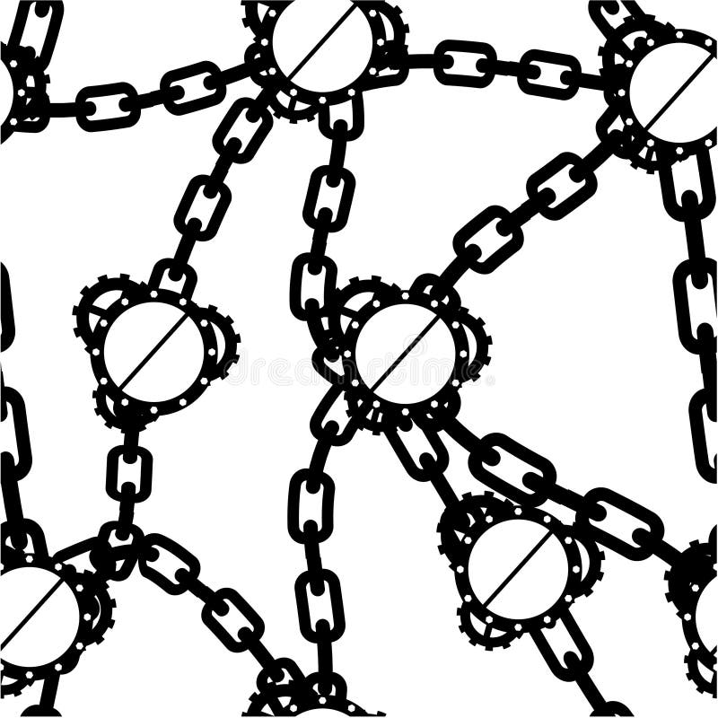 Seamless Chain stock vector. Illustration of chain, endless - 5123380