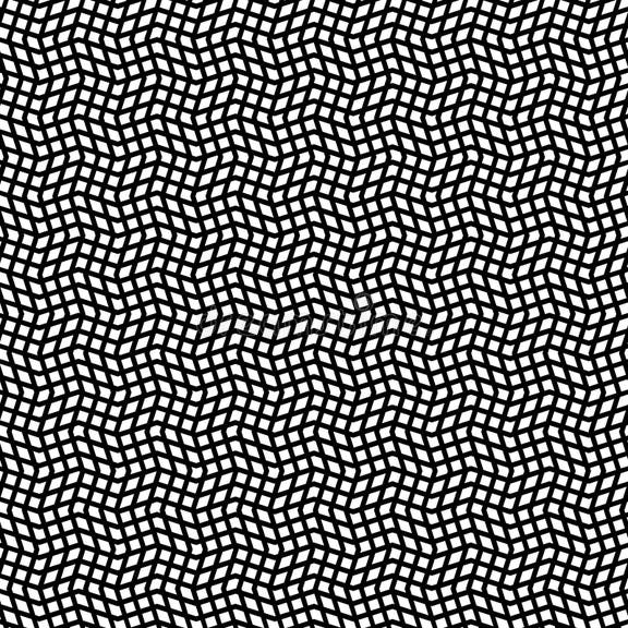 Seamless Chaotic Grid Zigzag Lines, Vector Black Polyline Grid with ...