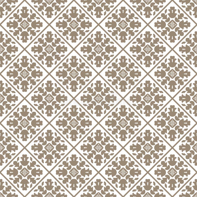 Seamless Charcoal Small Floral Elements Wallpaper Stock Vector ...