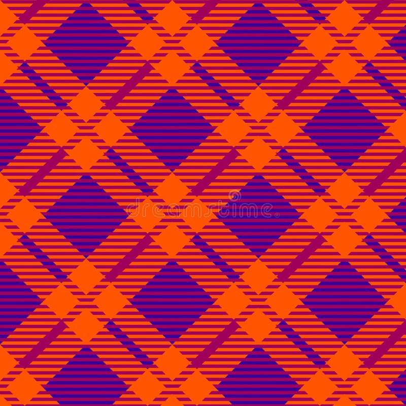 Checked Plaid Pattern Design Stock Illustration - Illustration of print ...