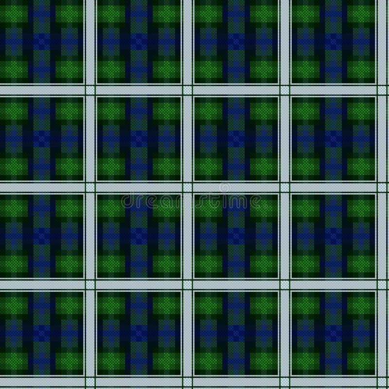 Seamless Checkered Dark Vector Pattern Stock Vector - Illustration of ...