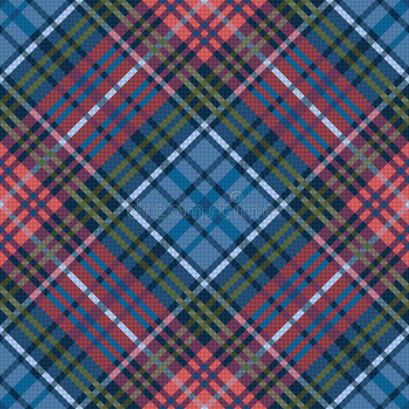 Seamless Checkered Diagonal Pattern Stock Vector - Illustration of ...