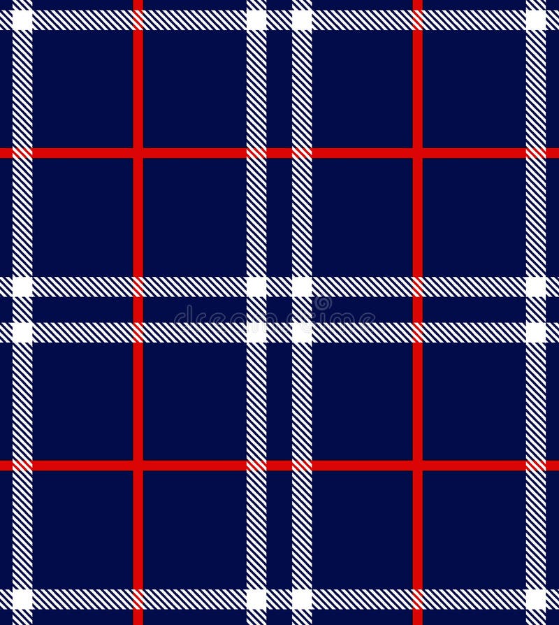 Seamless Checkered Fabric Pattern Design Stock Illustration ...