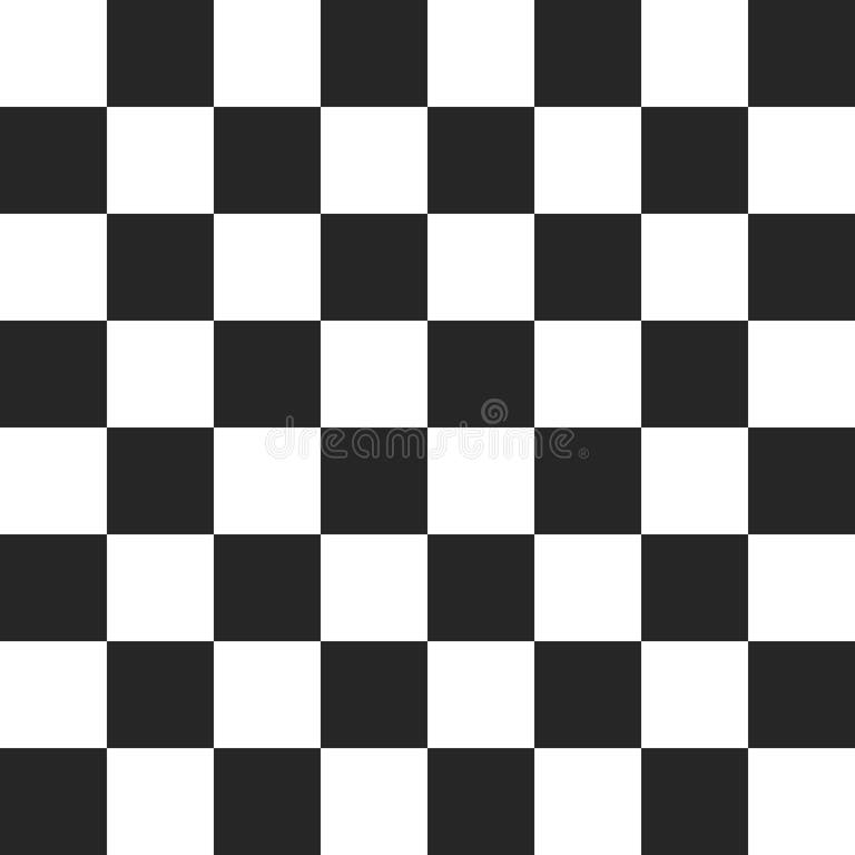Seamless Checkered Grid Black and White Vector Stock Vector ...