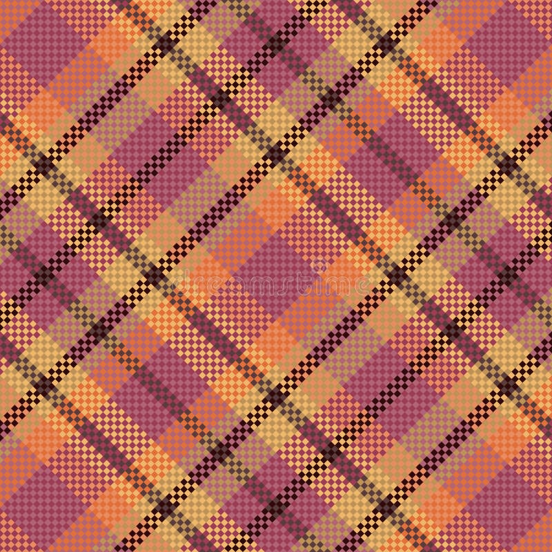 Seamless Checkered Pattern Background. Fabric Texture Stock Vector ...