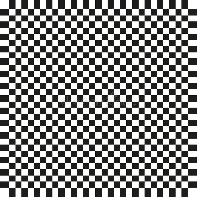 Seamless Checkered Pattern. Black White Vector. Abstract Geometric ...