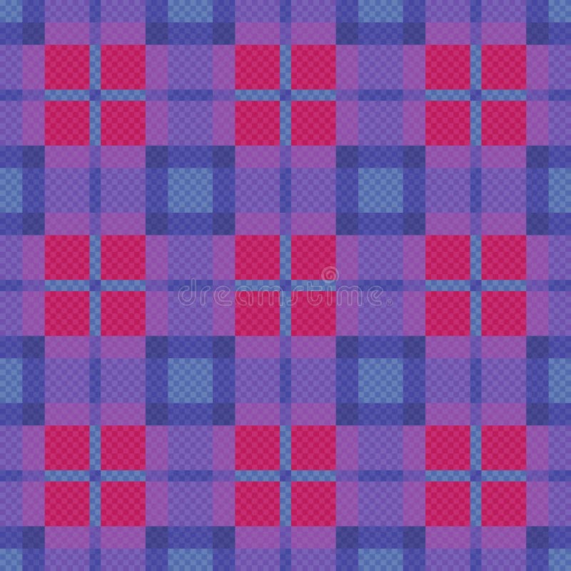Blue and Pink Seamless Checkered Pattern Stock Illustration ...