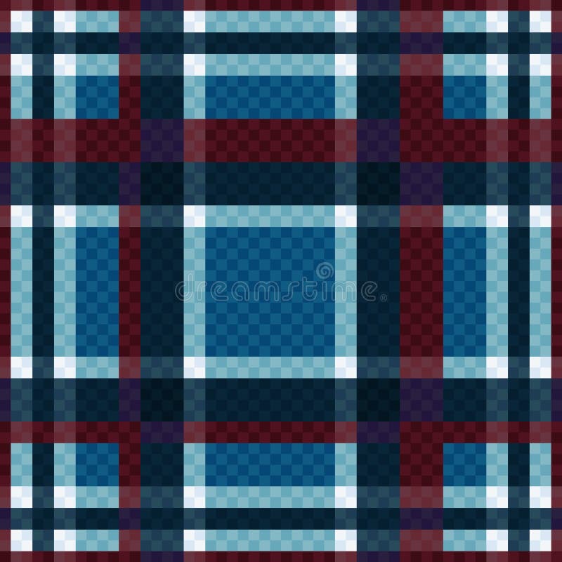 Seamless Checkered Pattern in Blue and Red Stock Vector - Illustration ...