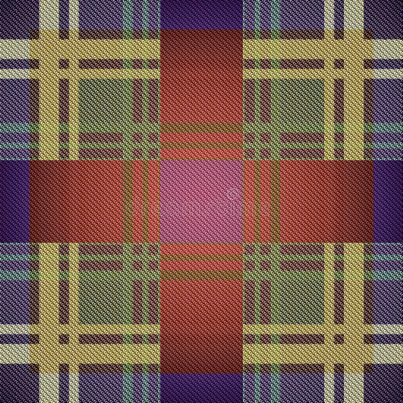 Seamless Checkered Pattern Imitating the Texture of the Fabric. Stock ...