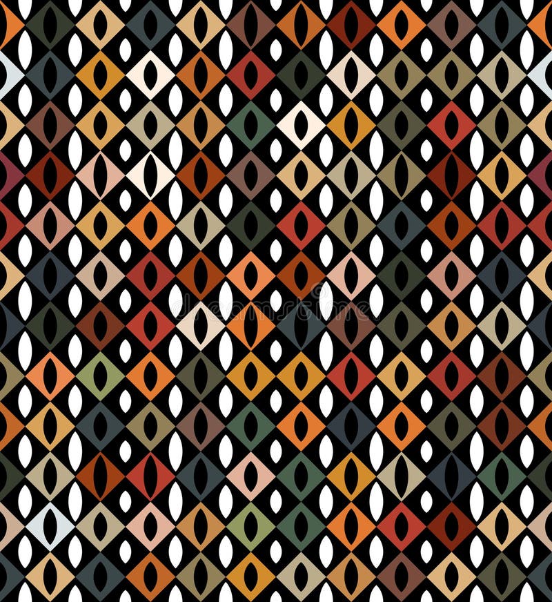 Seamless Checkered Pattern with Small Multicolor Squares and Vertical ...