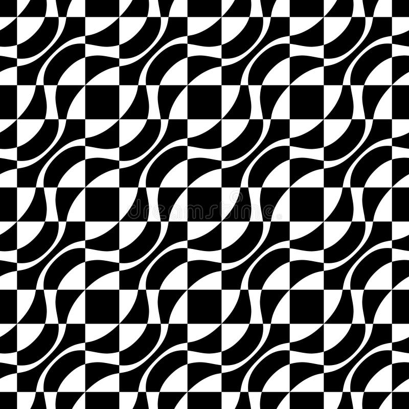 Seamless Checkered Pattern stock vector. Illustration of curve - 93920320
